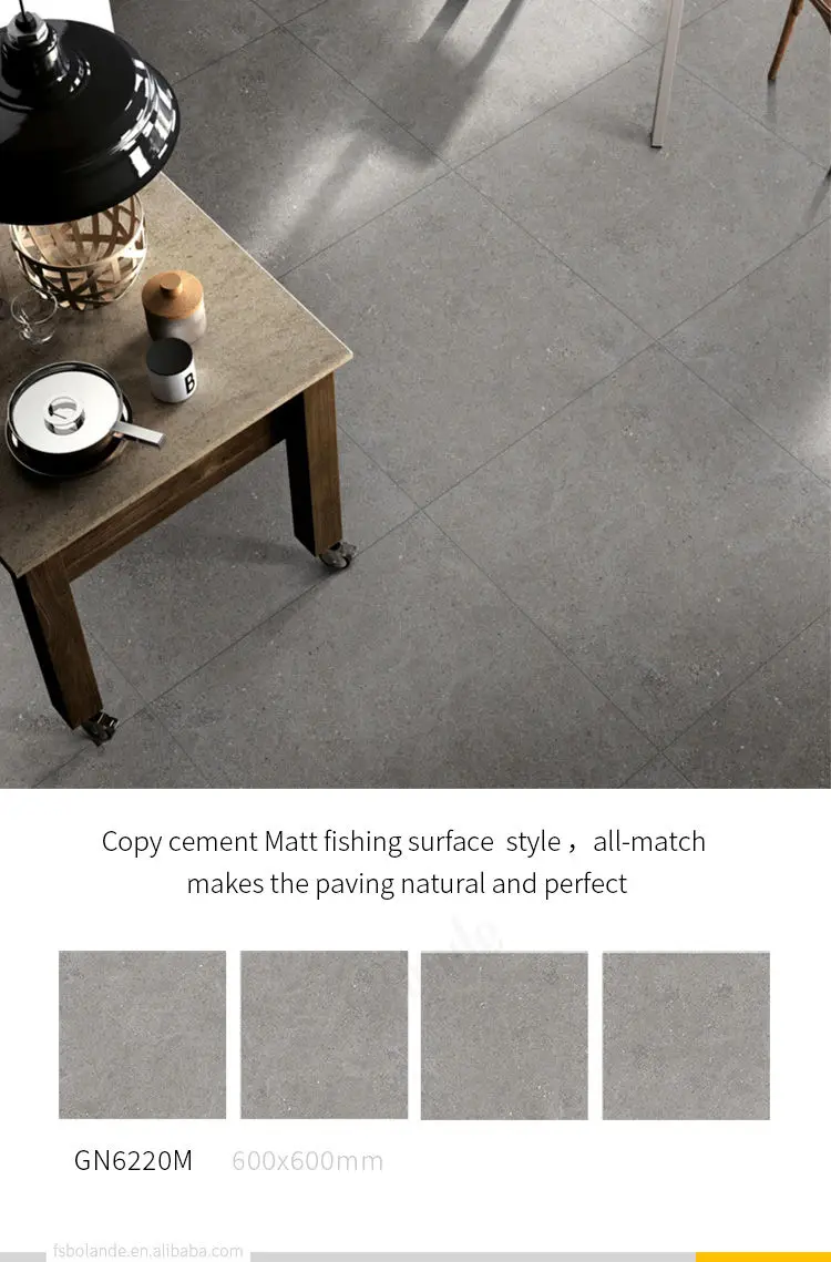 60x60 Non Slip Grey Porcelain Tiles for Bathroom Walls