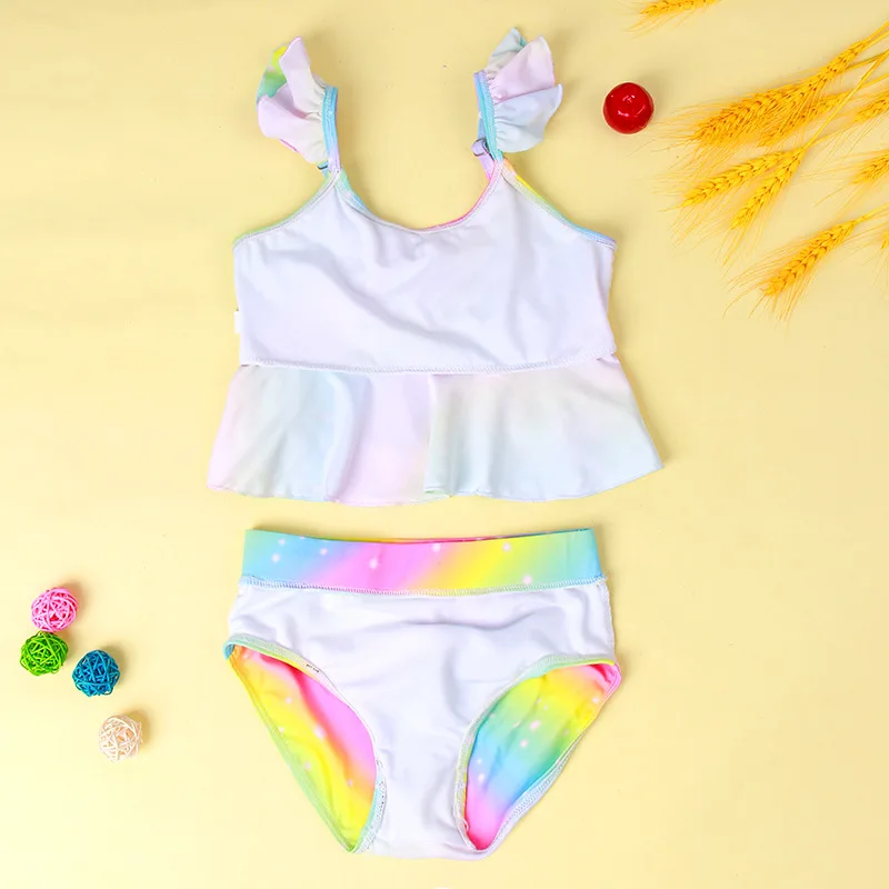 Girls Swimwear,Cute Princess Kids Swimsuits 2 Pcs Swim Wear Bikini Hot ...