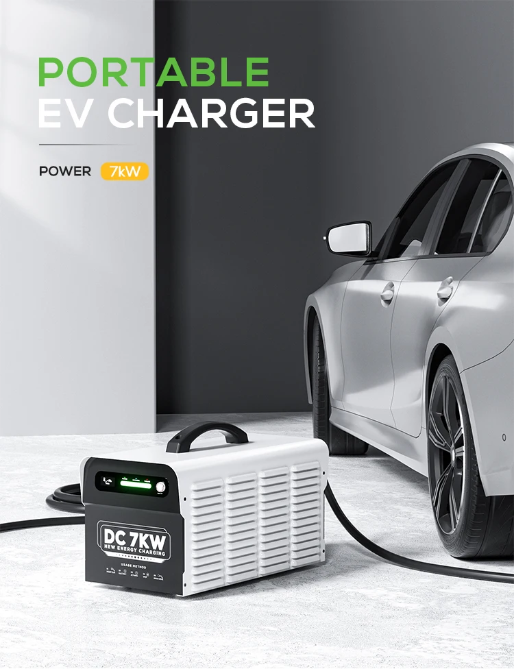 7kw Dc Fast Charger Portable Electrical Car Charger With Ccs Gbt 220v ...
