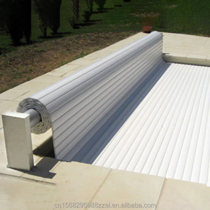 Automatic Retractable Swimming Pool Cover & Roller for Inground Pools
