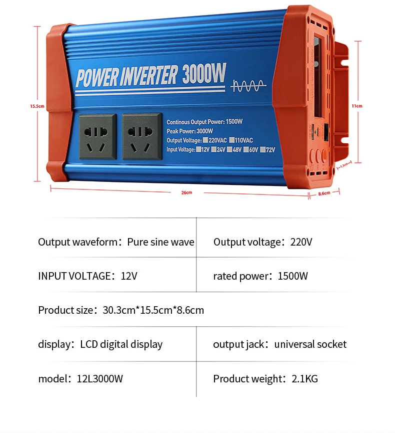 12v Diy Caravan Trailer Battery System 1500w Pure Sine Wave Inverter Dc ...