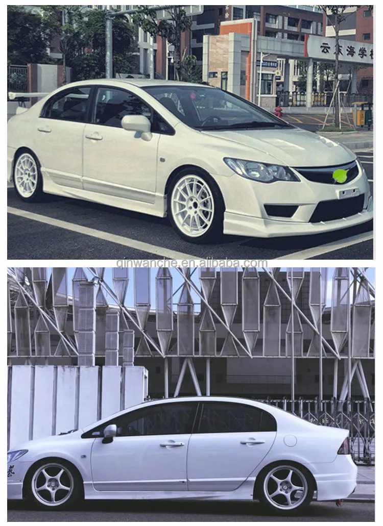 Typer Style Front Bumper Rear Bumper Side Skirts Face Kit For Honda ...