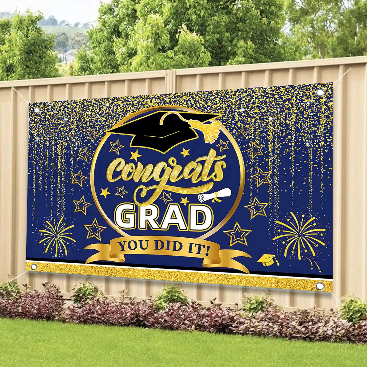 Custom Graduation Backdrop Vinyl Grad 2024 Background For College High ...