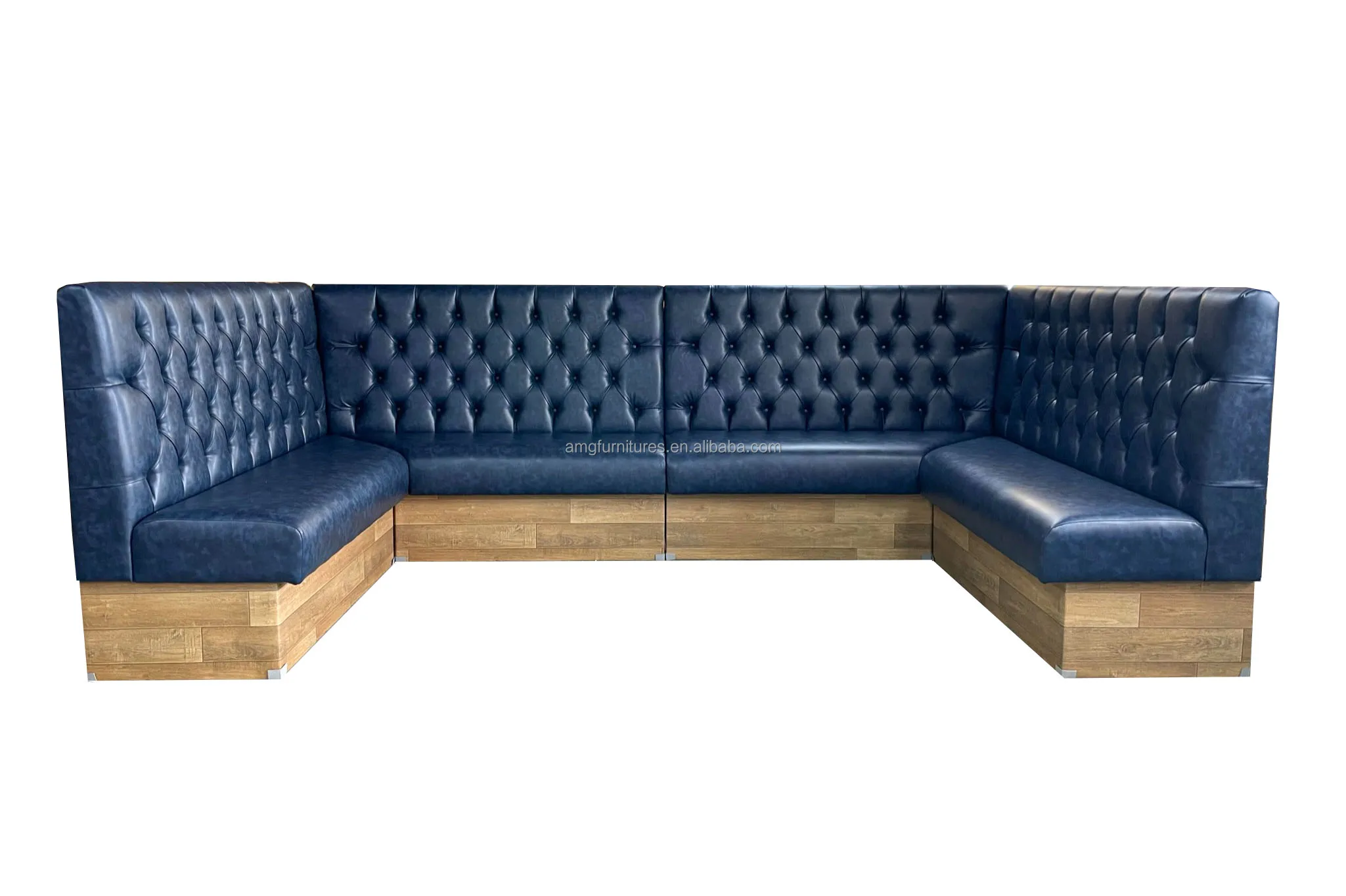 Custom Restaurant Fast Food Coffee Cafe Booths Sofa Modern Black ...