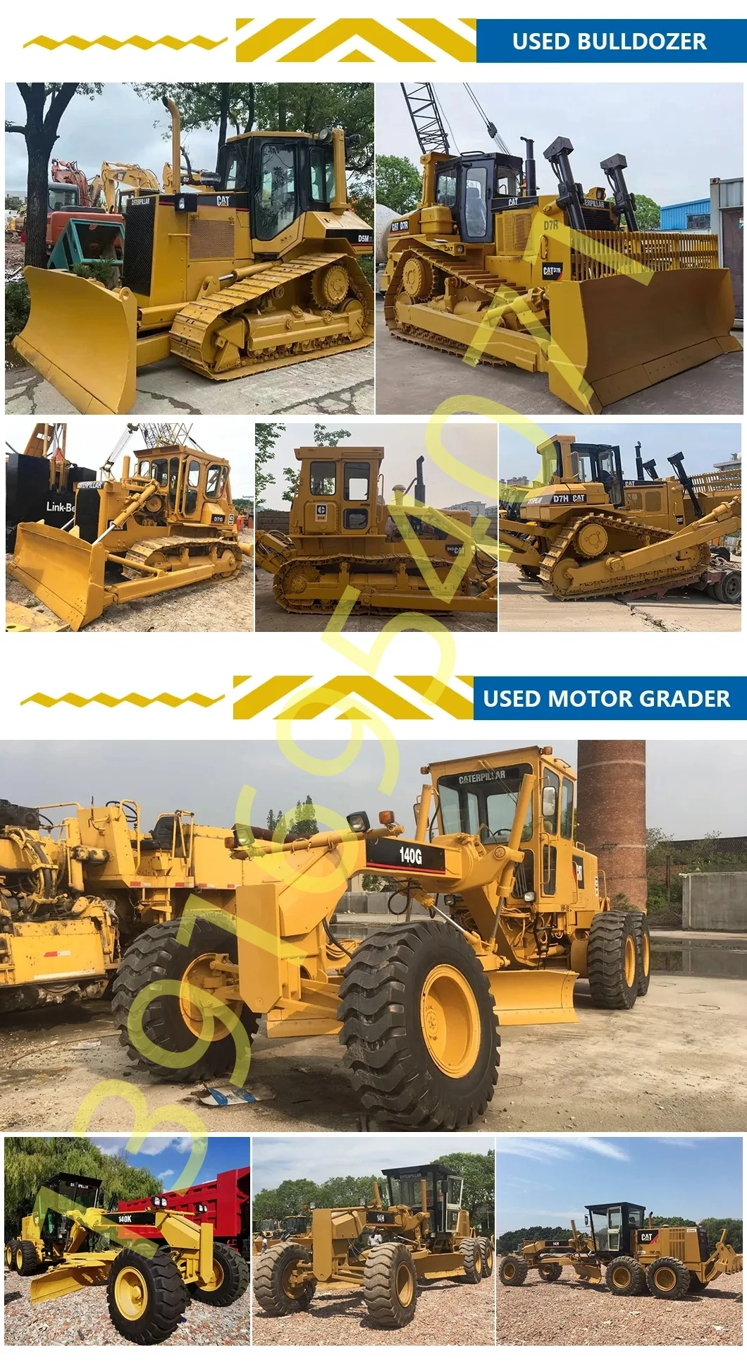 Japanese Original Caterpillar D7 Bulldozer Cat D7g Caterpillar D5G D5K ...