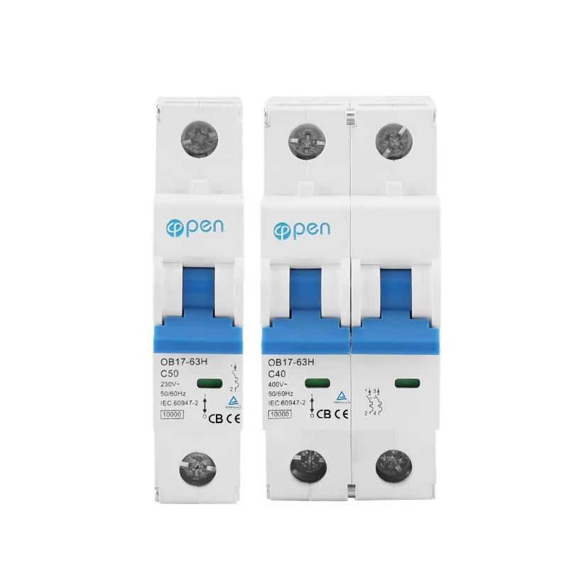 AC MCB C curve 230/400V 50HZ/60HZ Mini Circuit breaker 1P 2P 3P 4P 3A ...