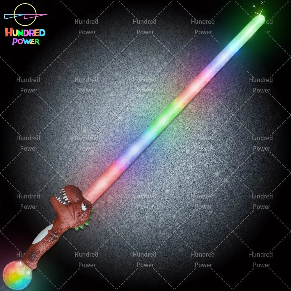 Funny Kids Toy Flashing Dinosaur Sword Led Light Up Sword - Buy ...