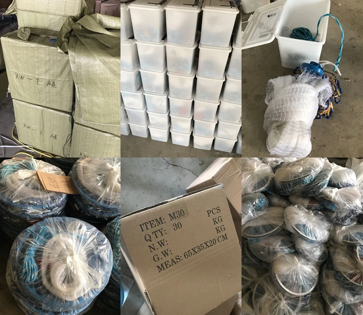 4ft-12ft Korean Style Steel Chain Bottom Pocket Cast Nets Hand Throw ...