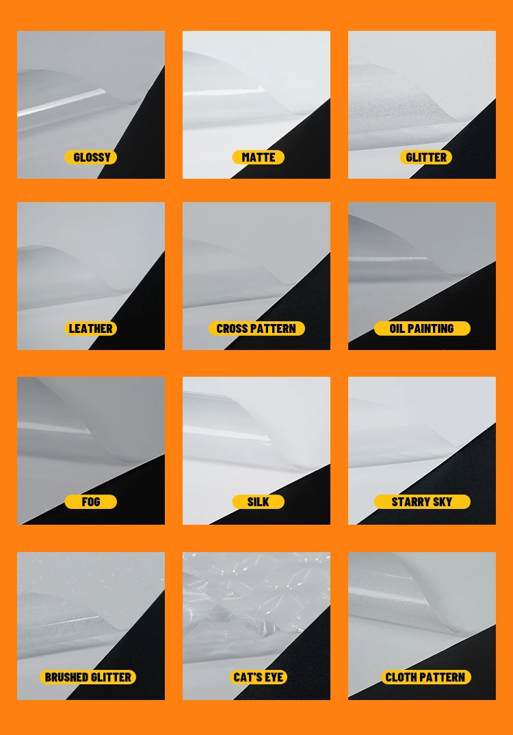 A4 Size PVC Cold Holographic Self-Adhesive Laminating Film Holographic ...