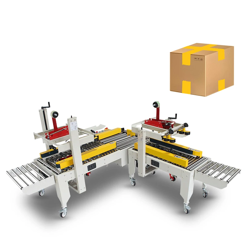 Custom Packaging Line Auto Box Taping Carton Box Cross Type Sealing ...