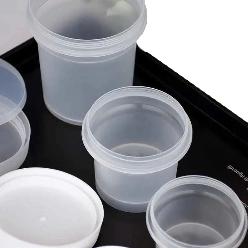 Food Grade Ice Cream Buckets 200g Pudding Jelly Frosted Plastic Jar ...