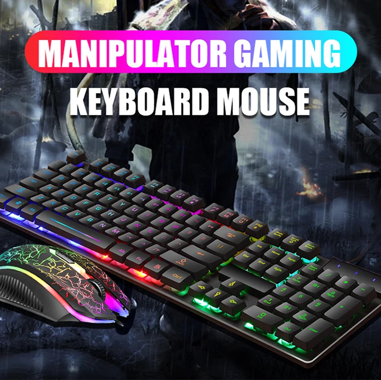 Mechanic Multilingual Custom Keyboard Computer Gaming Keyboard Mouse ...