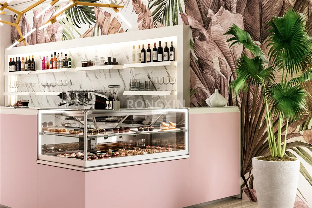 Modern Coffee Shop Counter Design - Minimalist Cake & Dessert Bar ...