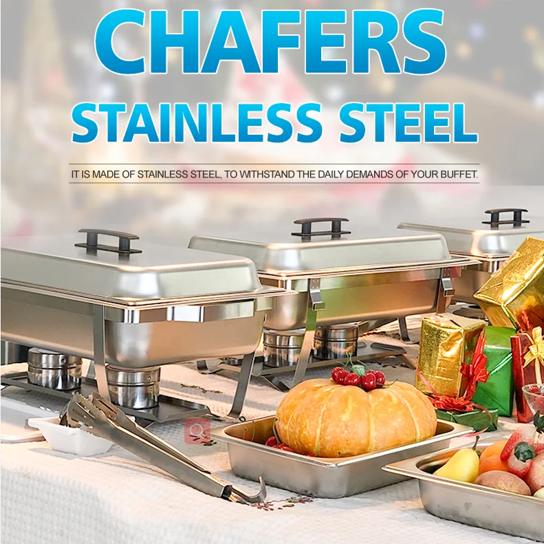 Stainless Steel Clamshell Chafing Dish Warmer Hotel Chafing Dish ...