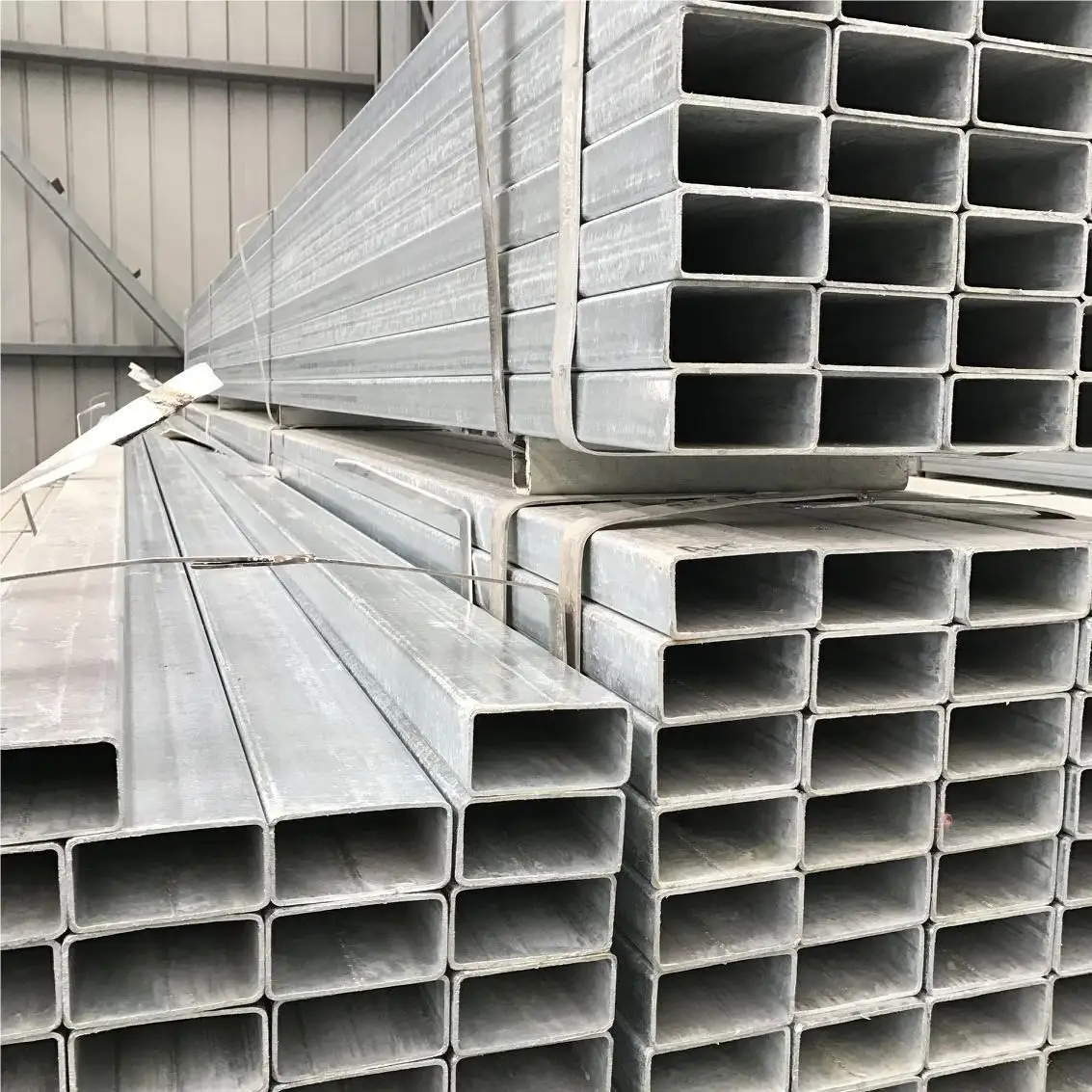Structural Sections Zinc Coated Galvanized Square Carbon Steel Pipe Q195 Q215 Q235 Gi Square ...