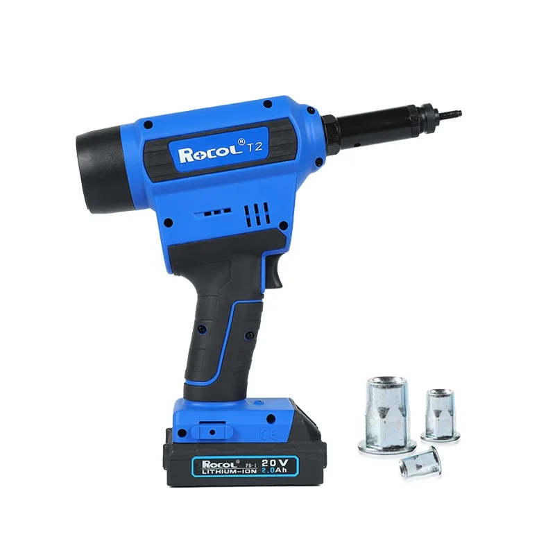 Rocol Industrial Rivet Nut Electric Pneumatic Self Piercing Battery Operated Riveting Cordless ...