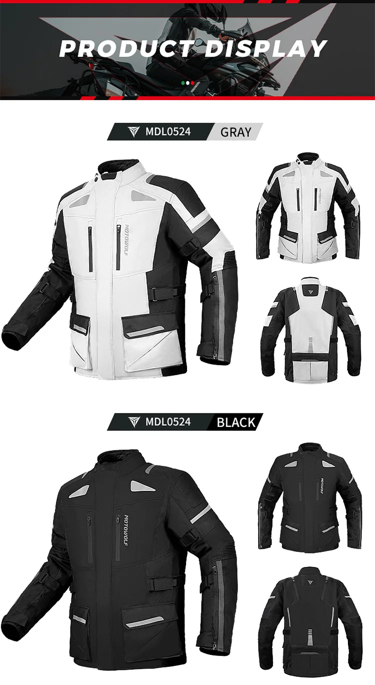 Motorcycle Racing Suits with CE Certified Protective Gear