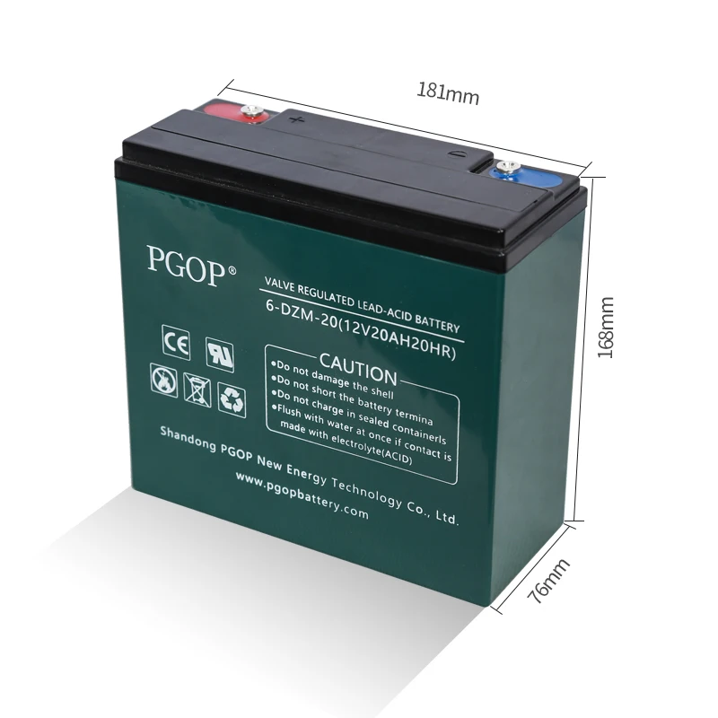 Lead Acid E-bike Battery 6 Dzm 12 6 Dzf 12 6 Dzm 20 6-dzf-20 12v 45ah 6 ...