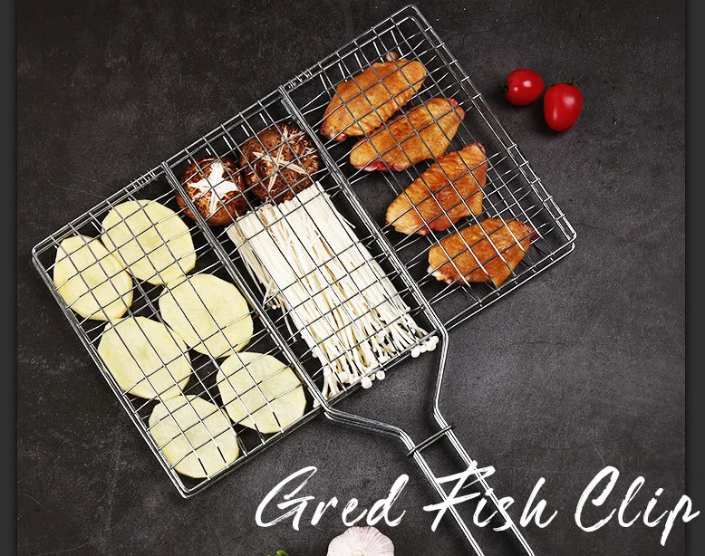 Multifunctional Barbecue Gripper Grill Fish Gripper Grill Tool Portable ...