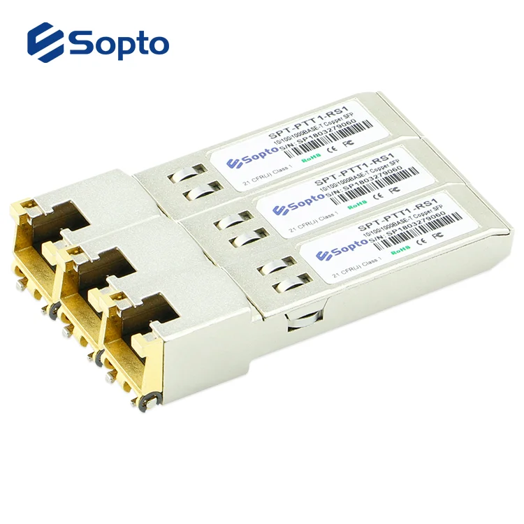 Sopto Gigabit Copper Port Transceiver Sfp 1000mbps Rj45 Connector 100m Sfp Module - Buy Huawei ...