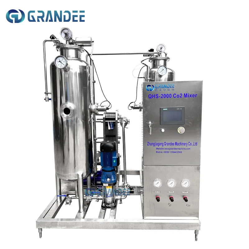 Carbonated soft drink mixer soda water mixing machine carbonation ...