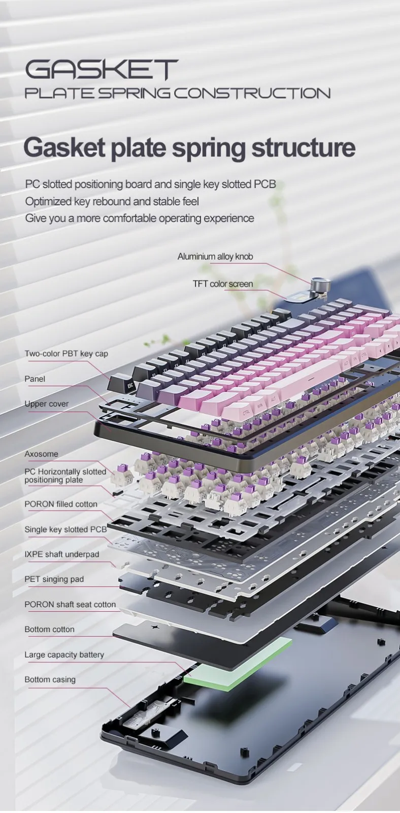 Wholesale ATTACK SHARK X98 PRO Wireless Gaming Keyboard