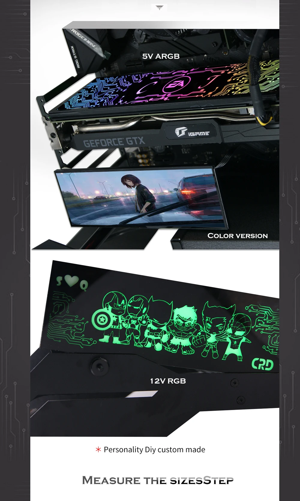 Customized PC Case RGB Panels - Gamer DIY Decor Solutions