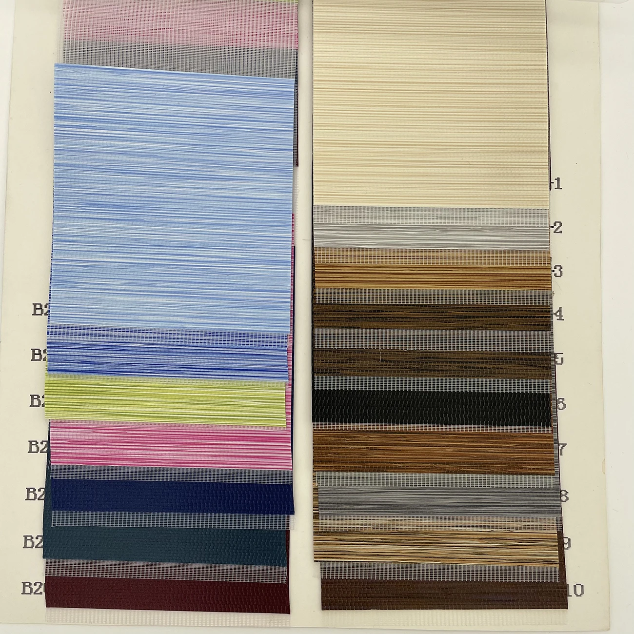 Customized Color B70 Polyester Blackout zebra Roller Blinds Fabric for ...