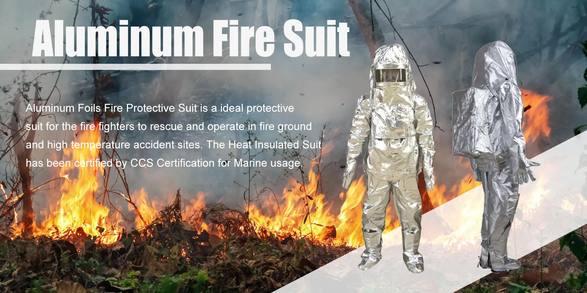 Aluminum Fire Fighting Suit - Heat Insulating Protection