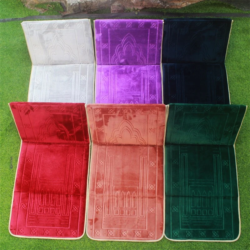 Islamic Foldable Praying Rug Sajadah Travel Muslim Wholesale Polyester ...