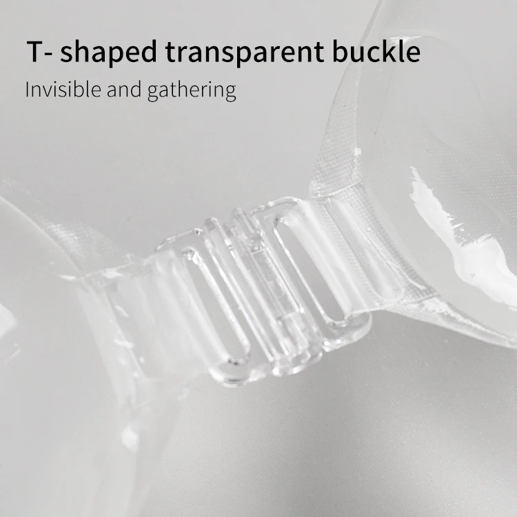 Silicone Adhesive Seamless Backless Waterproof Push up Bra