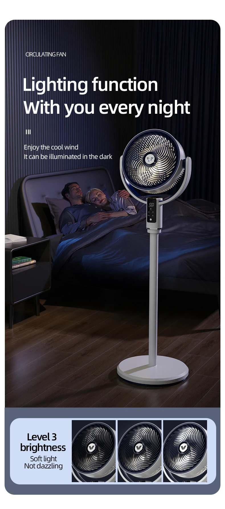 2025 AINI Electric Fan New Dual Purpose Air Circulation Convection ...