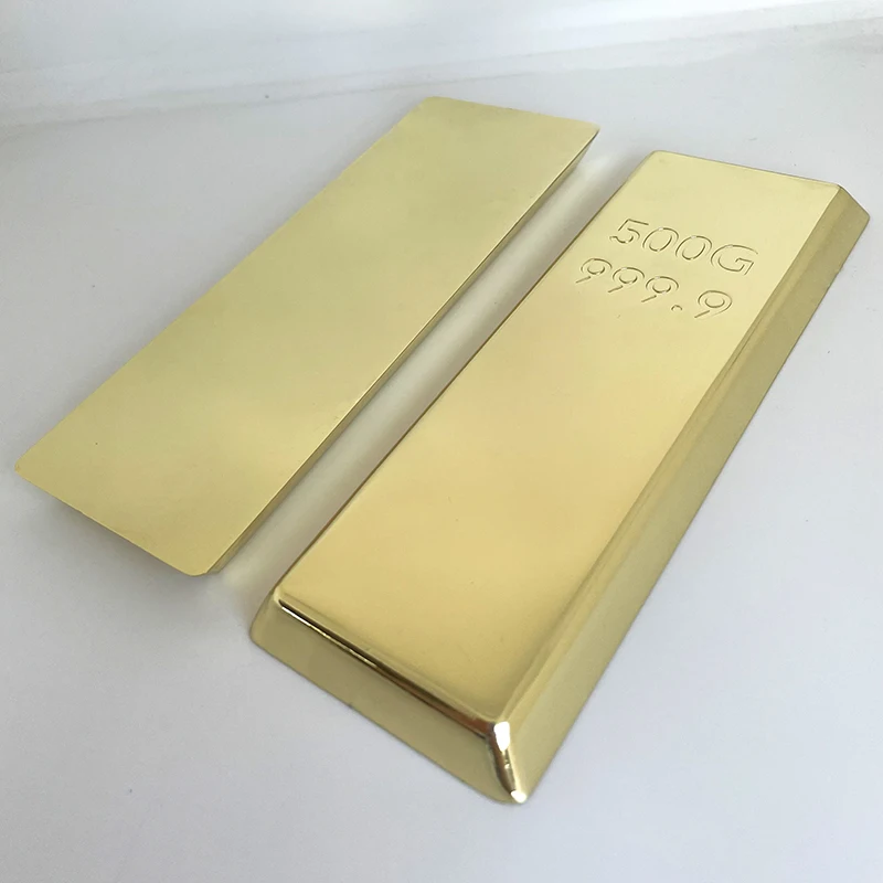 Custom 24k Gold Plated Metal Gold Bar Shaped Metal Paperweight For ...