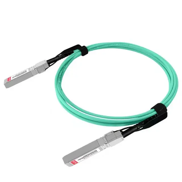 10g And 25g Aoc Fiber Optic Cable Stacking Lines Qsfp/qsfp56 And Sfp28 ...