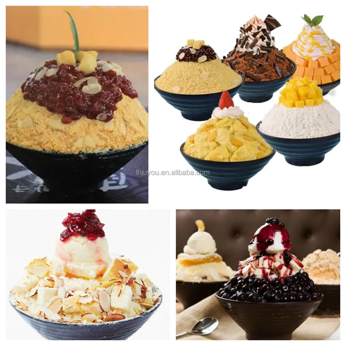 Juyou Portable Bingsu Shaved Machine Electric Snow Ice Shaver Making ...