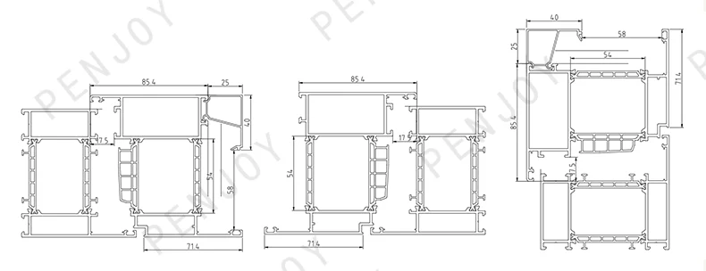 Aluminum Triple Glazed Passive House Windows - Buy Triple Glazed Window ...