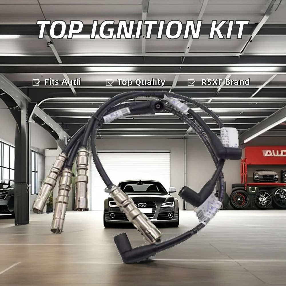High Quality New 06A905409H Ignition Cable Wire Kit Fits Golf MK4 B5 ...