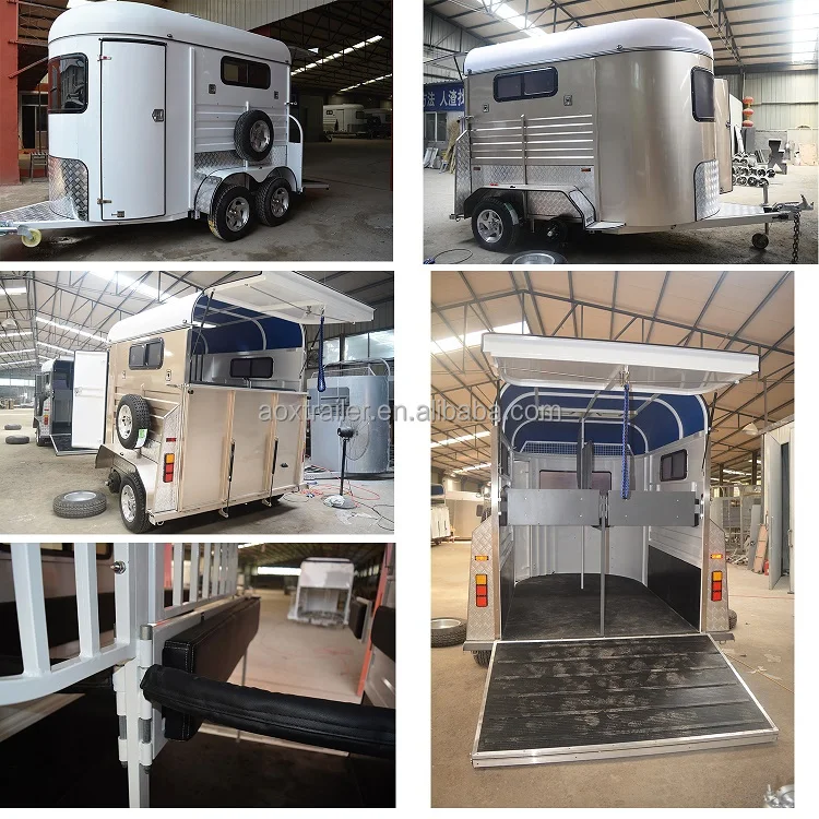 2025 Well-Ventilated Horse Floats for 2 Horse Staight Loading for Horse ...