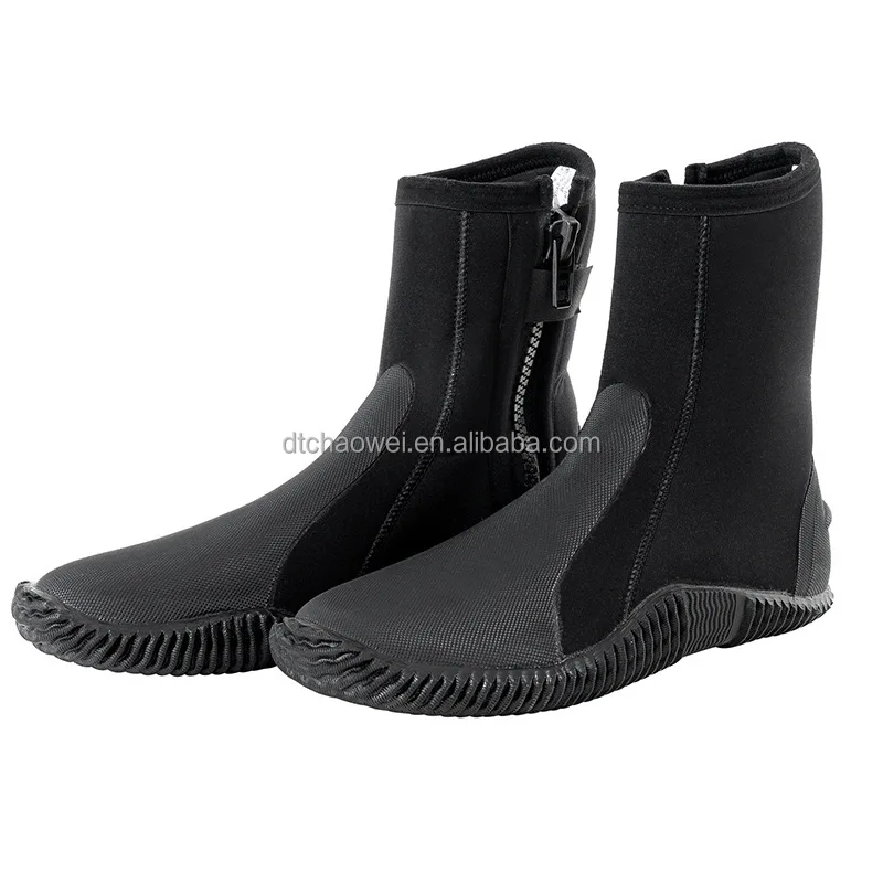 High Cut 3mm Neoprene Waterproof Diving Shoes Swim Surf Dive Boots For ...