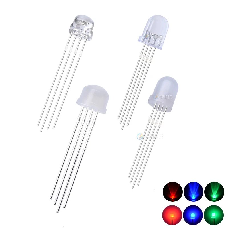 Alibaba.com: CZINELIGHT 4-pin 5 mm 8 mm 10 mm full-color RGB dip straw ...