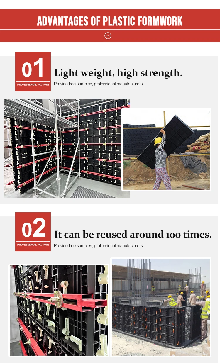 Abs Formwork Construction Formwork Plastic Formwork for Column Slab ...