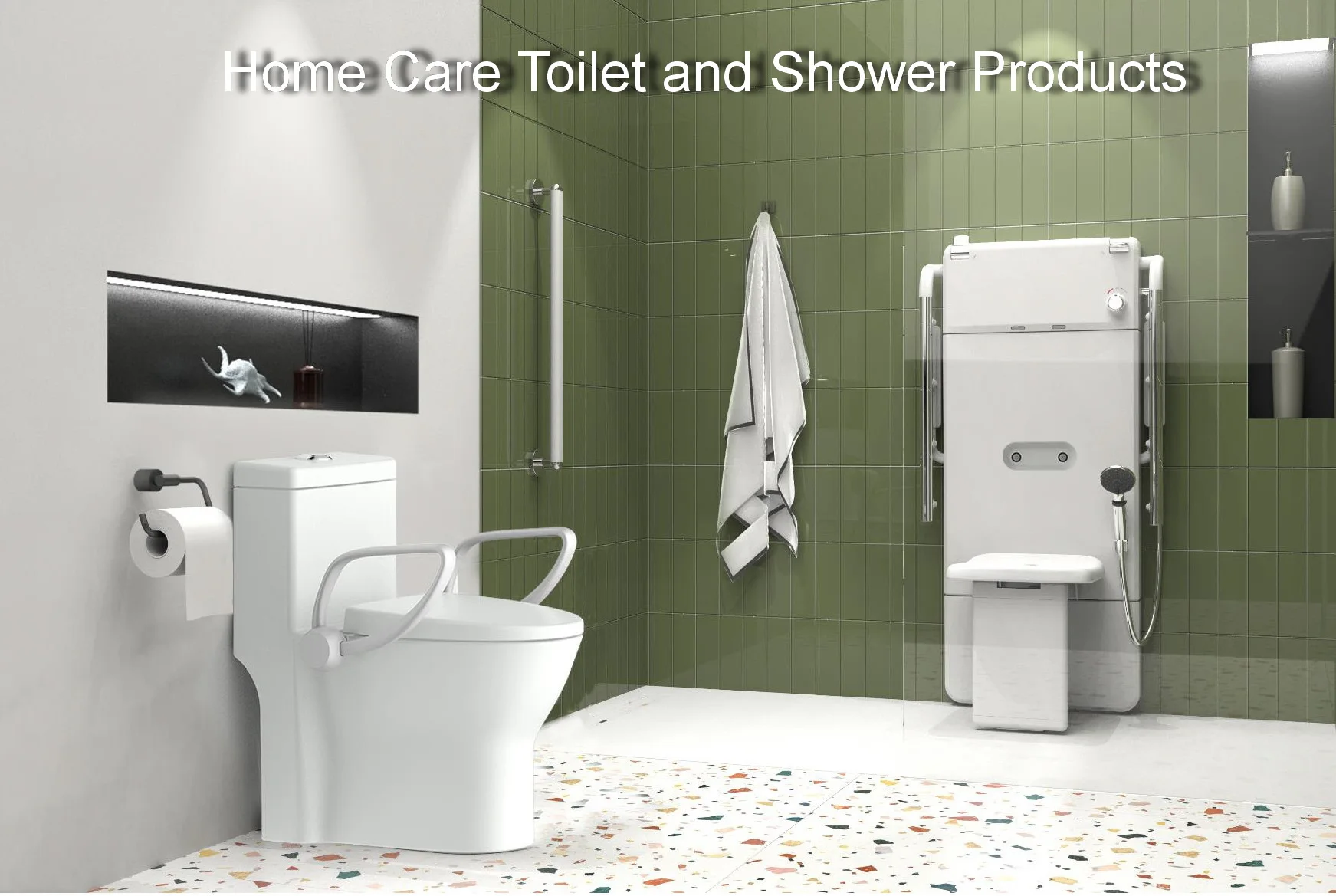 Auto Sensor Flush Open Electric Bathroom Japanese One Piece Intelligent ...