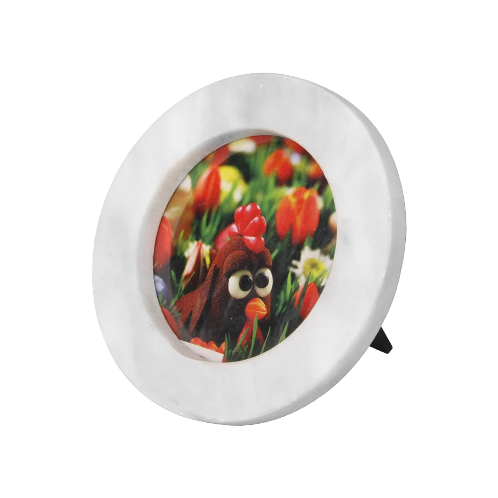 Modern Marble Picture Frame Round Marble Photo Frame Set 15*1.5cm ...