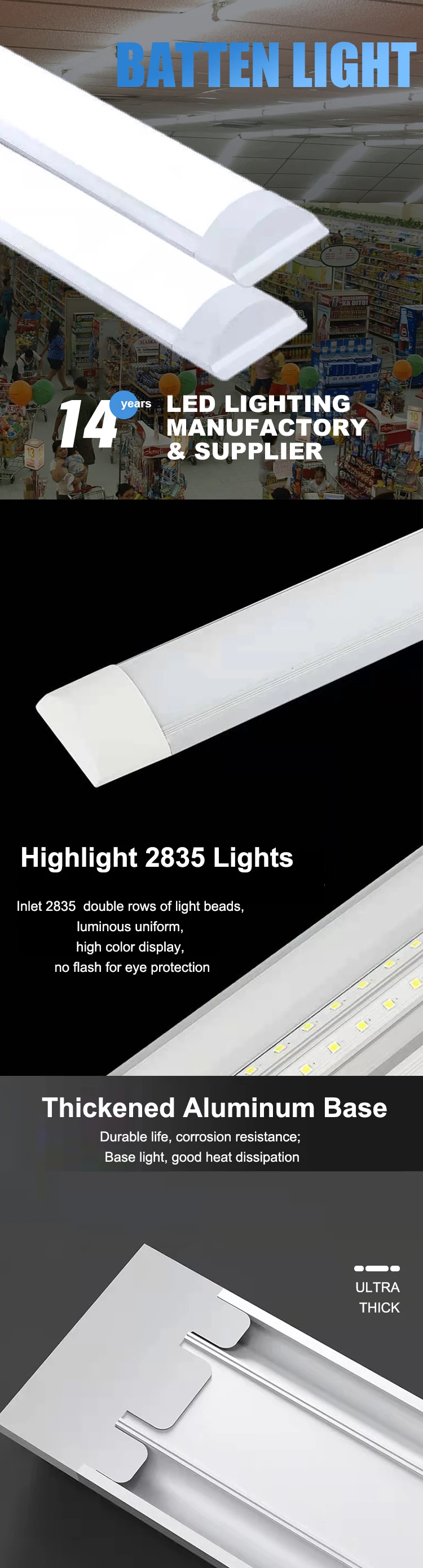 Batton Light Led Tube Batten Led Batten Light Series Wholesale Batten Led Lighting - Buy ...