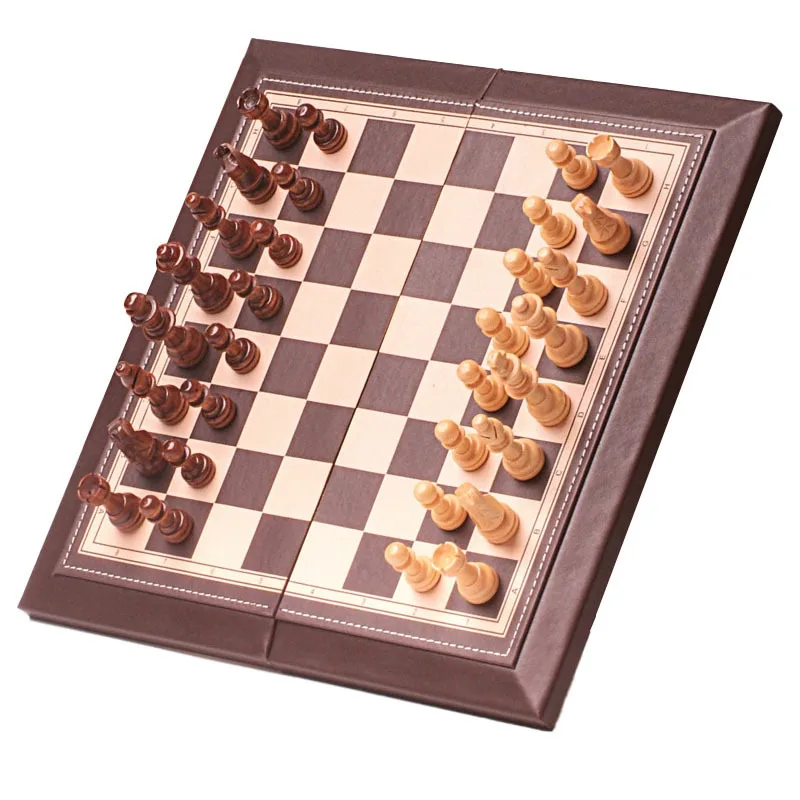 Portable High End Western Chess Set With Magnetic Pieces Folding ...