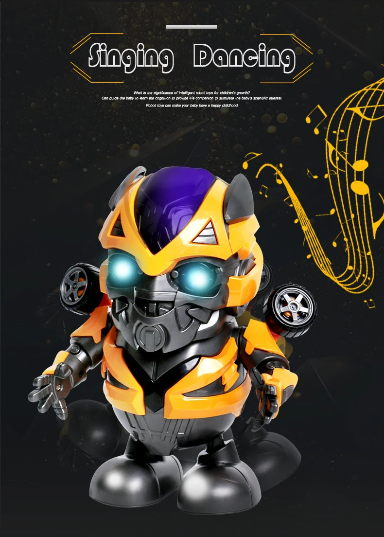 Dancing Bumble-Bee Electric Dance Robot Toy with Light & Music
