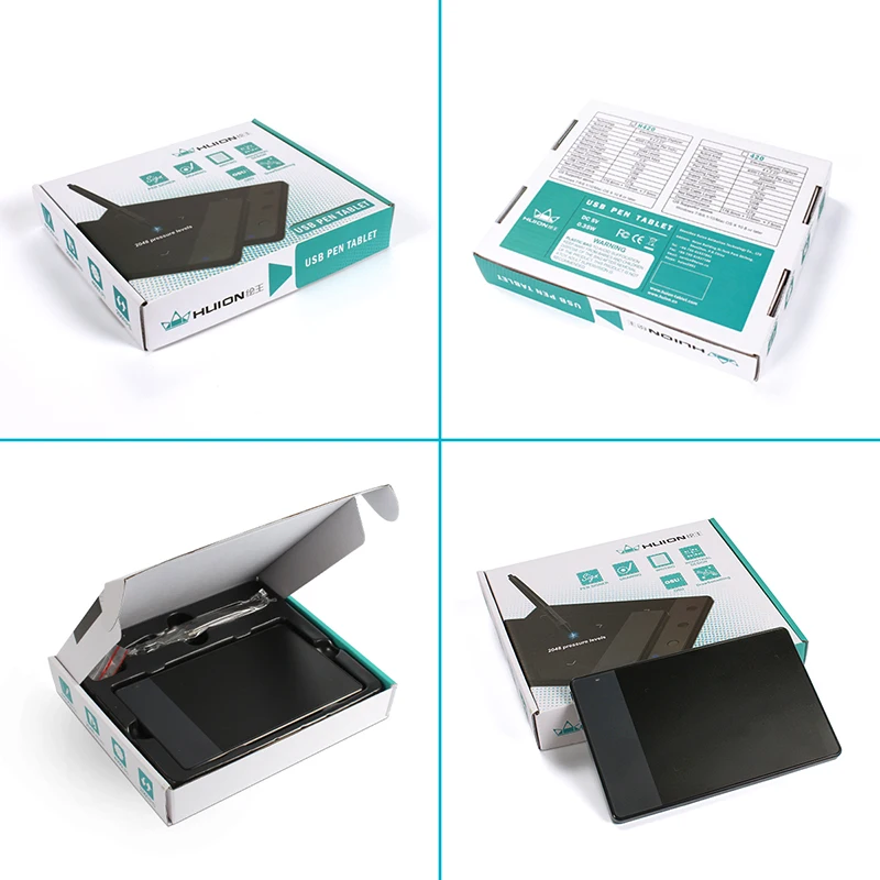 Huion Small Size Electronic Graphic Drawing Tablet With Pen Graphic ...