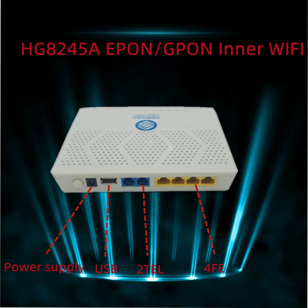 Onu Ont Used And Clean Hg8245a Epon Gpon Modem 4fe With Wifi The Same As Hg8346r/hg8346m English ...