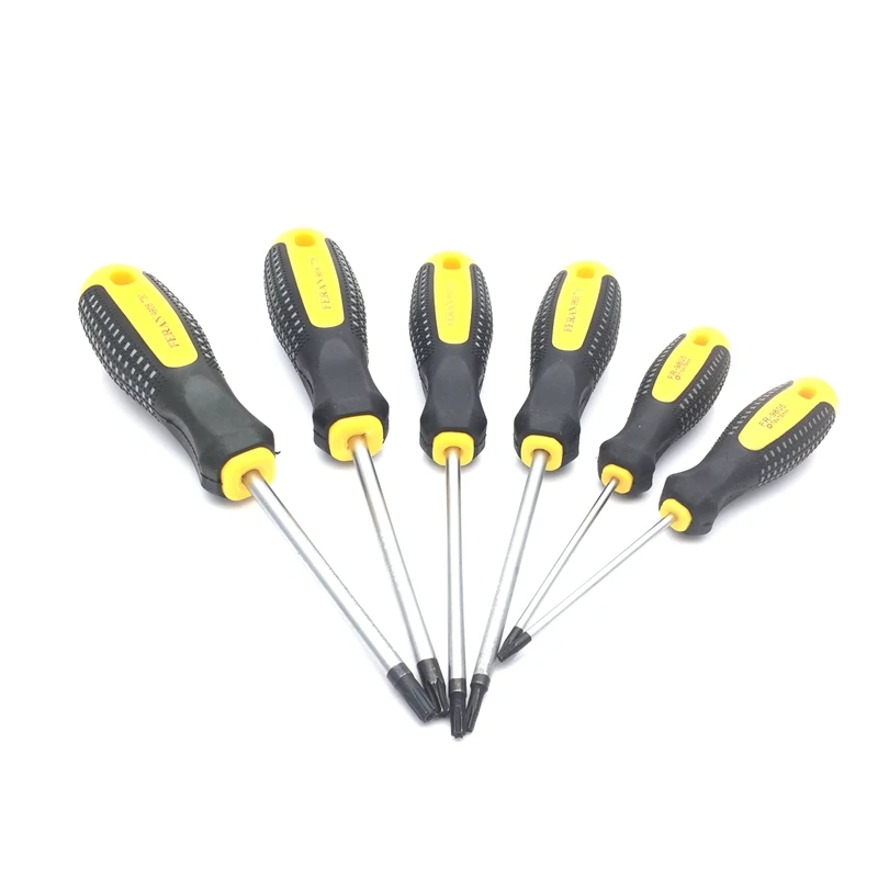 Torx Security Screwdriver Set T6-t30 With Magnetic Tip & Oem
