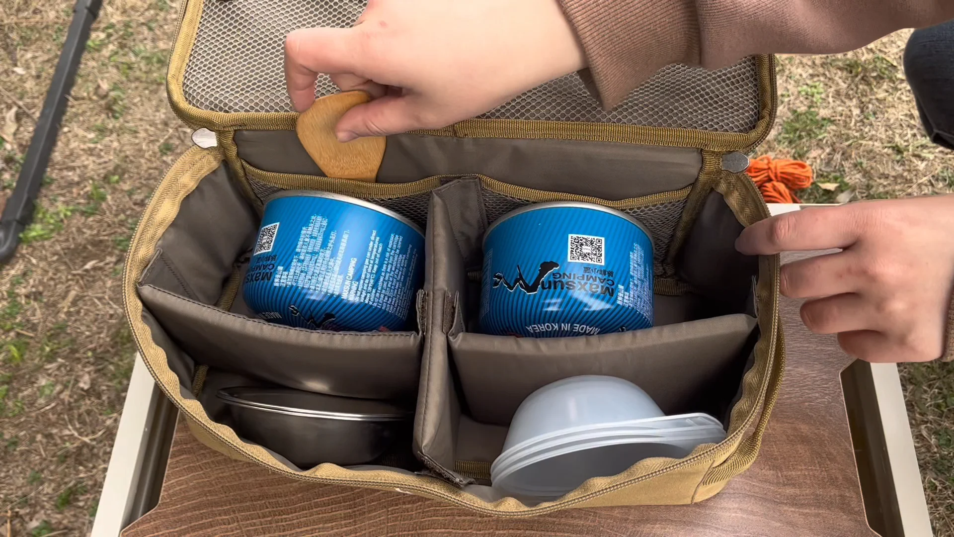 Mydays Outdoor Camping Storage Bag Camping Pouch Organize Gas Tank And ...